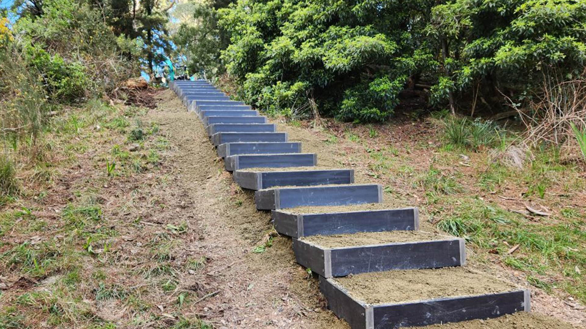 Adelaide Hills Dog Park Earth Steps – APR Composites | Australian ...